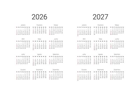 Calendario 2026 Portuguesa Brasil Más De 70 Ilustraciones Y Dibujos De