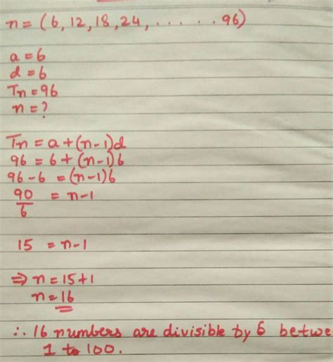 Find The Sum Of Numbers Between 1 To 100 Divisible By 6