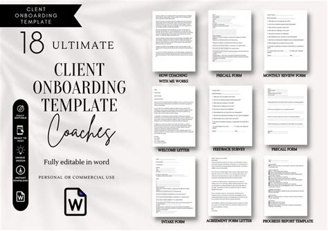 Editable Client Onboarding Templates Ultimate Client Onboarding Template Pack New Client