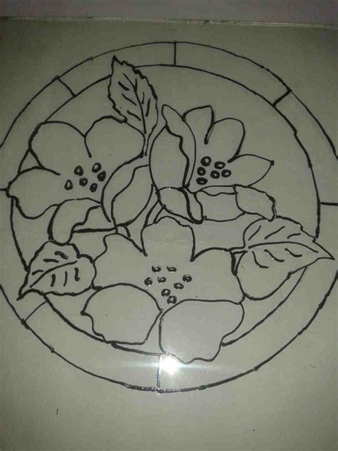 Glass Painting Designs Of Peacock Outline