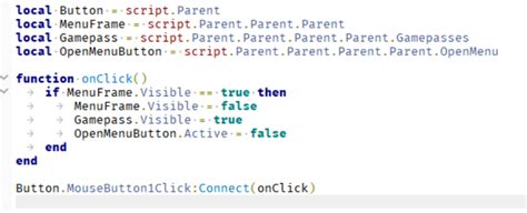 How To Not Allow A Player To Click On A Button Gui When Another Frame Is Open Scripting