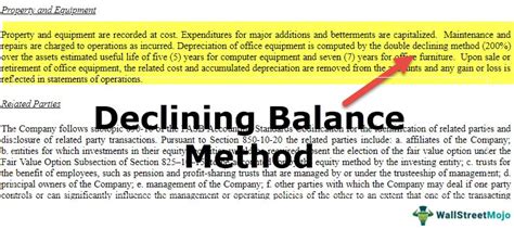 Declining Balance Method Of Depreciation Examples