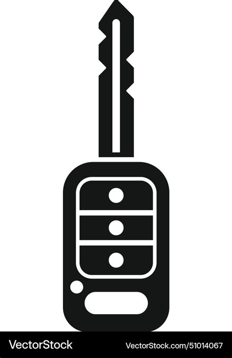 Alert Smart Key Icon Simple Access Start Vector Image