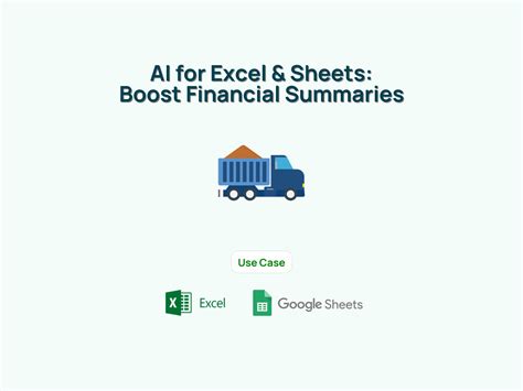 Ai For Excel And Sheets Boost Financial Summaries Use Case Clever Csv
