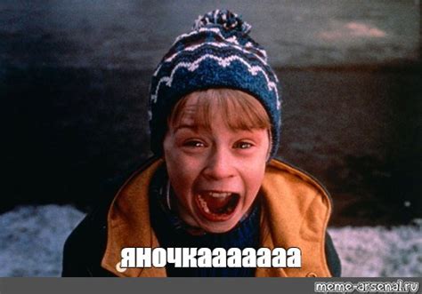 Создать мем Один дома орет Картинки Meme