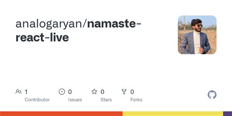 github analogaryan namaste react live