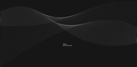 회색 추상적 배경 검은 색 을 통해 흐르는 입자의 벡터 웨이브 움직임 기술 및 과학 테마 공기와 쉽게 미래 일러스트의 매력적인