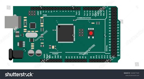 Чертеж Arduino Mega