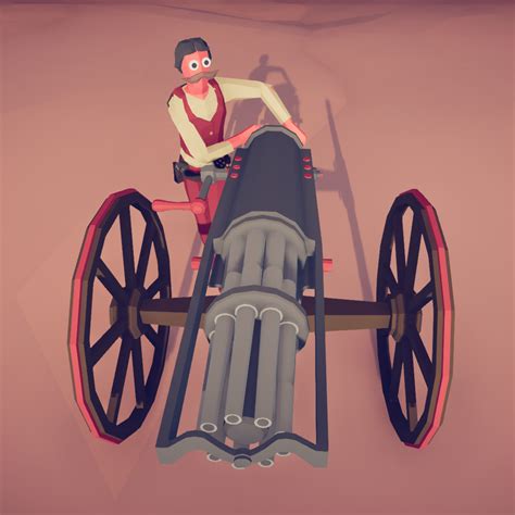 Neon Gatling Gun Totally Accurate Battle Simulator Scrapped Removed