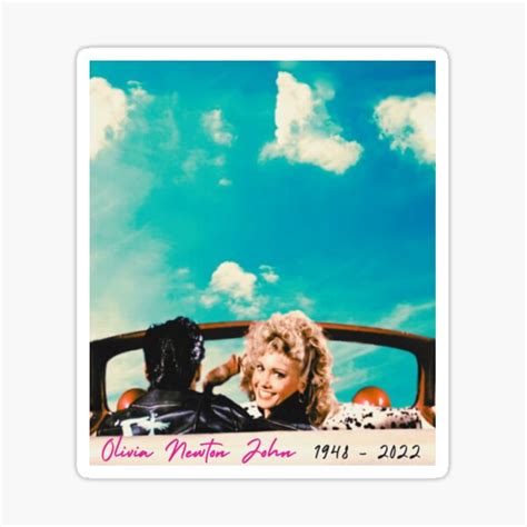 Rip Olivia Newton John 2022 Sticker For Sale By Miriambrayan Redbubble