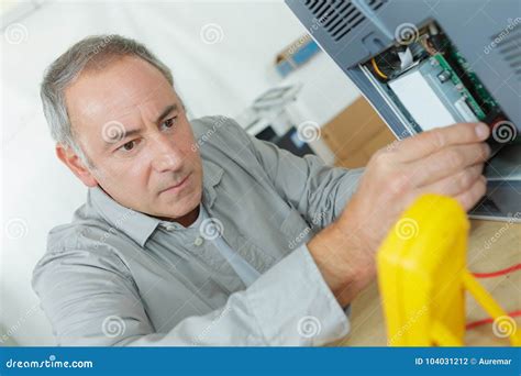Checking Circuit Electrical Wiring Stock Photo Image Of Engineer Adult 104031212