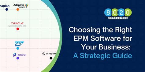 Choosing The Right Epm Software For Your Business A Strategic Guide