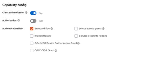 Standard Flow And Access Type Configuring The Server Keycloak