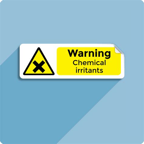 Warning Chemical Irritants Sign