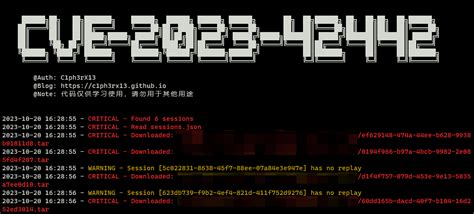Github C1ph3rx13cve 2023 42442 Cve 2023 42442 Jumpserver Session 录像任意下载漏洞