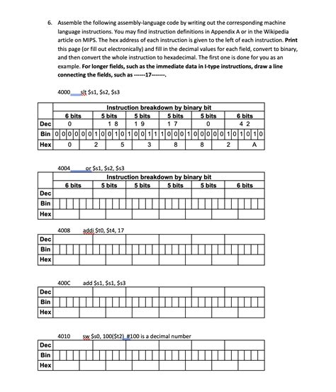 Solved Assemble The Following Assembly Language Code By