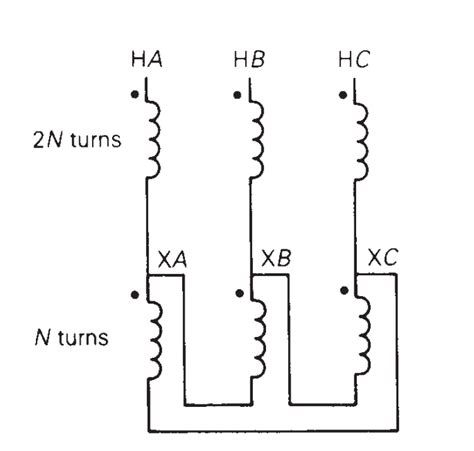Solved Three Single Phase Two Winding Transformers Each