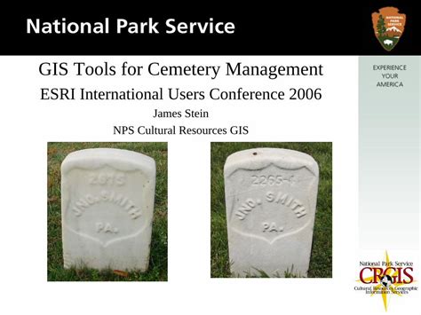 pdf gis tools for cemetery management · gis tools for cemetery