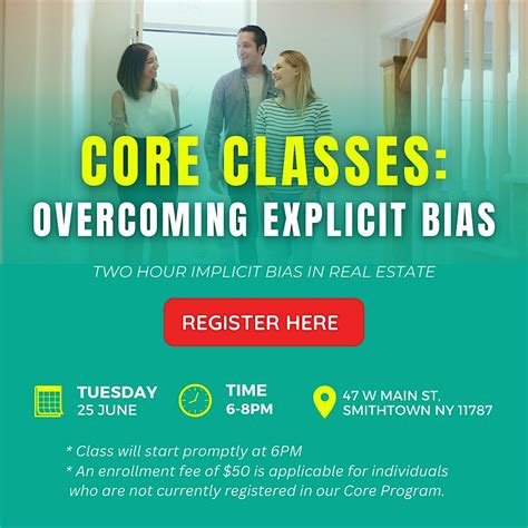 Core Class Overcoming Implicit Bias 47 W Main St Smithtown 25 June