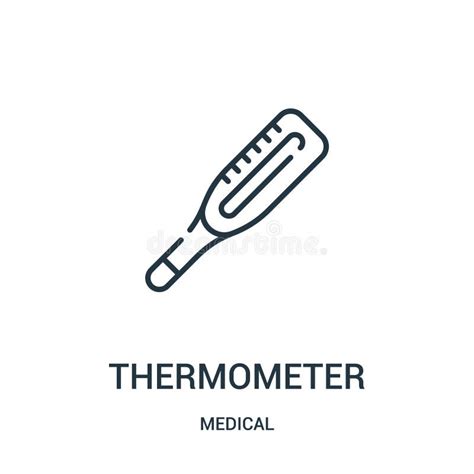 Thermometer Icon Vector From Medical Collection Thin Line Thermometer