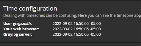 log time mismatch graylog central peer support graylog community