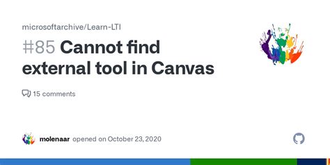 Cannot Find External Tool In Canvas · Issue 85 · Microsoftarchive