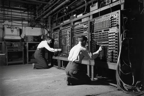 Premium Photo The Birth Of The First Computer Ai Generated