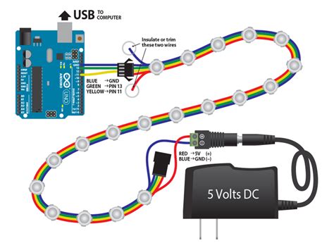 Adalight Project With Ws2801 One Led Light Stays On Leds And