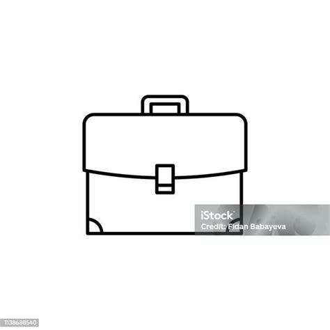 서류 가방 수하물 아이콘 교육의 요소 그림입니다 기호와 기호는 웹 로고 모바일 앱 Ui Ux에 사용할 수 있습니다 0명에 대한 스톡 벡터 아트 및 기타 이미지 Istock