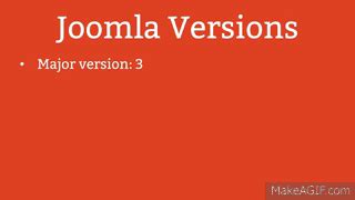 Joomla 3 Tutorial Lesson 01 Introduction On Make A GIF