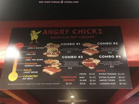 Online Menu Of The Angry Chickz Restaurant Ceres California 95307