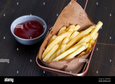 Thin French Fries Deep Fried For Lunch Delicious French Fries With