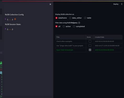 Python Streamlit Dataframe Indexeddb Streamlit Rxdb Streamlit