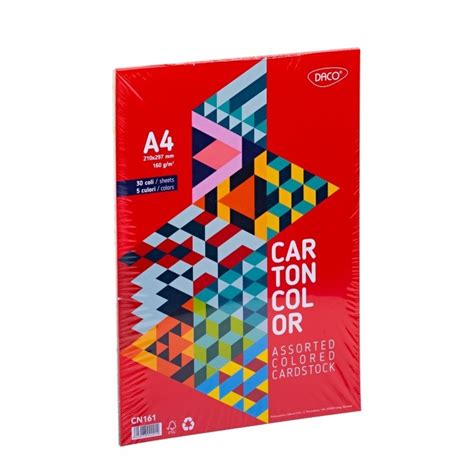 Carton Color A4 30 Coli 5 Cul Daco 160gmp Cn161