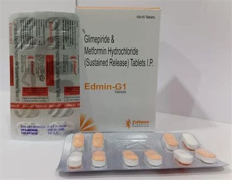 Metformin Hydrochloride And Glimepiride Tablet At Rs 95stripe D Formin