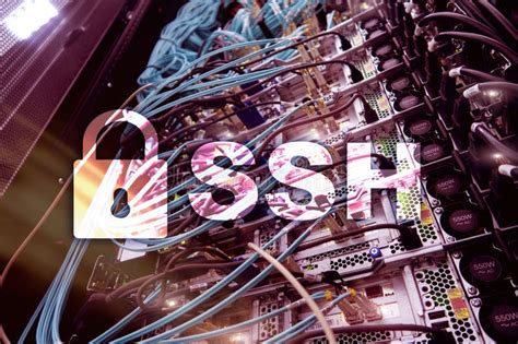 SSH Secure Shell Protocol And Software Data Protection Internet And Telecommunication Concept