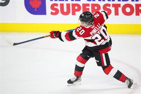 Weekly Player Spotlight Luca Pinelli The Hockey News Ontario Hockey League