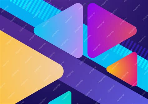 Premium Vector Modern Colorful Blue Abstract Geometric Background