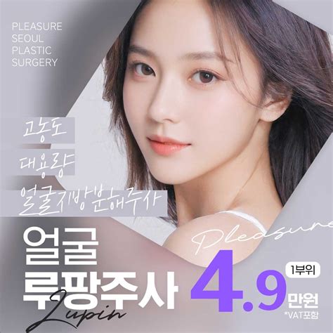 얼굴지방분해주사 얼굴루팡주사 할인 가격 후기 전후 효과 정보 By 플레저성형외과의원 여신티켓 국내 1등 피부과 성형외과 플랫폼