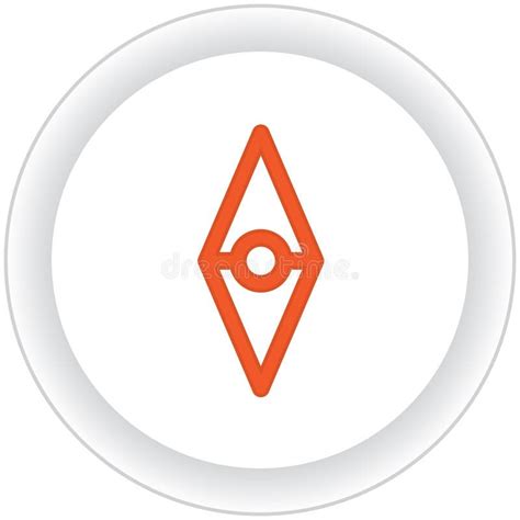 Compass Pointer Vector Illustration Decorative Design Stock Vector