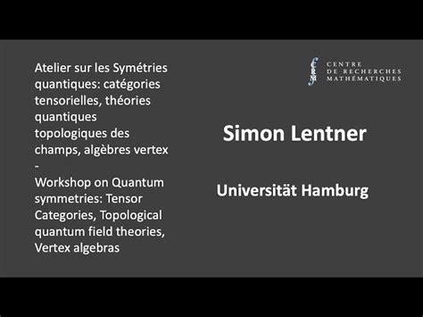 Free Video Modular Tensor Categories Quantum Groups And Vertex Algebras Lecture 1 From