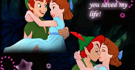Peter Pan Peter And Wendy Kiss