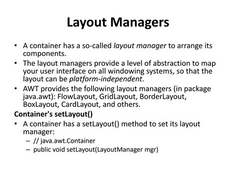 Solution Layout And Event In Java Studypool