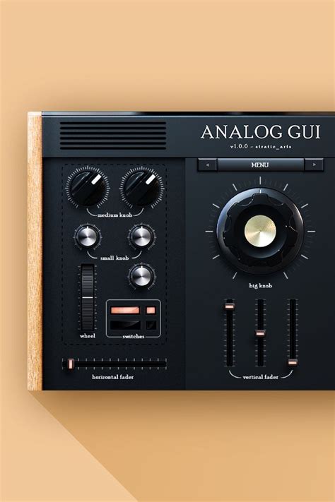 Analog Gui Toolkit In 2024 Interface Design Gui Design Design
