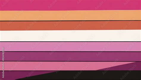 Vector Image Of The Lesbian Flag Close Up Full Screen Lgbt Woman