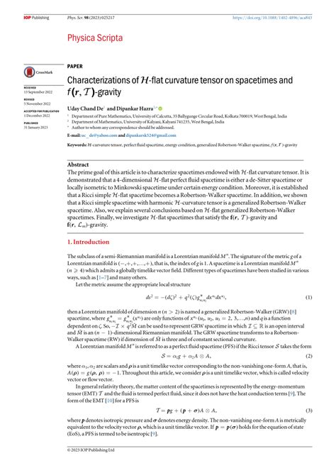 Characterizations Of H Flat Curvature Tensor On Spacetimes And Frt