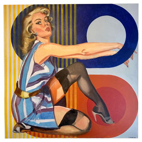 Gil Elvgren Pin Up Painting At 1stdibs