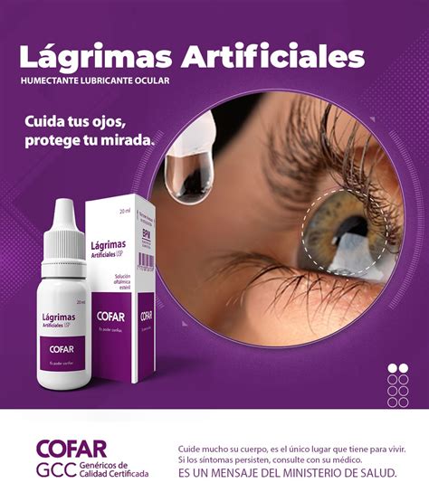 Las Lágrimas Artificiales Son Gotas Corporación Cofar