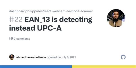 Ean 13 Is Detecting Instead Upc A · Issue 22 · Dashboardphilippines React Webcam Barcode