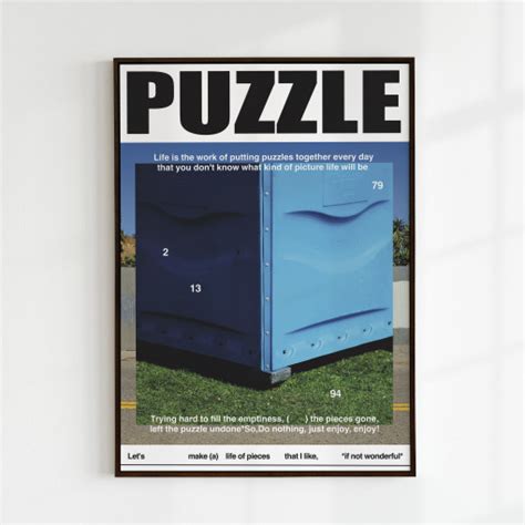 요로코롬스튜디오 미드센추리 모던 디자인포스터 힙합 캐주얼 유니크 풍경 그래픽디자인 아트포스터 Puzzle 단길